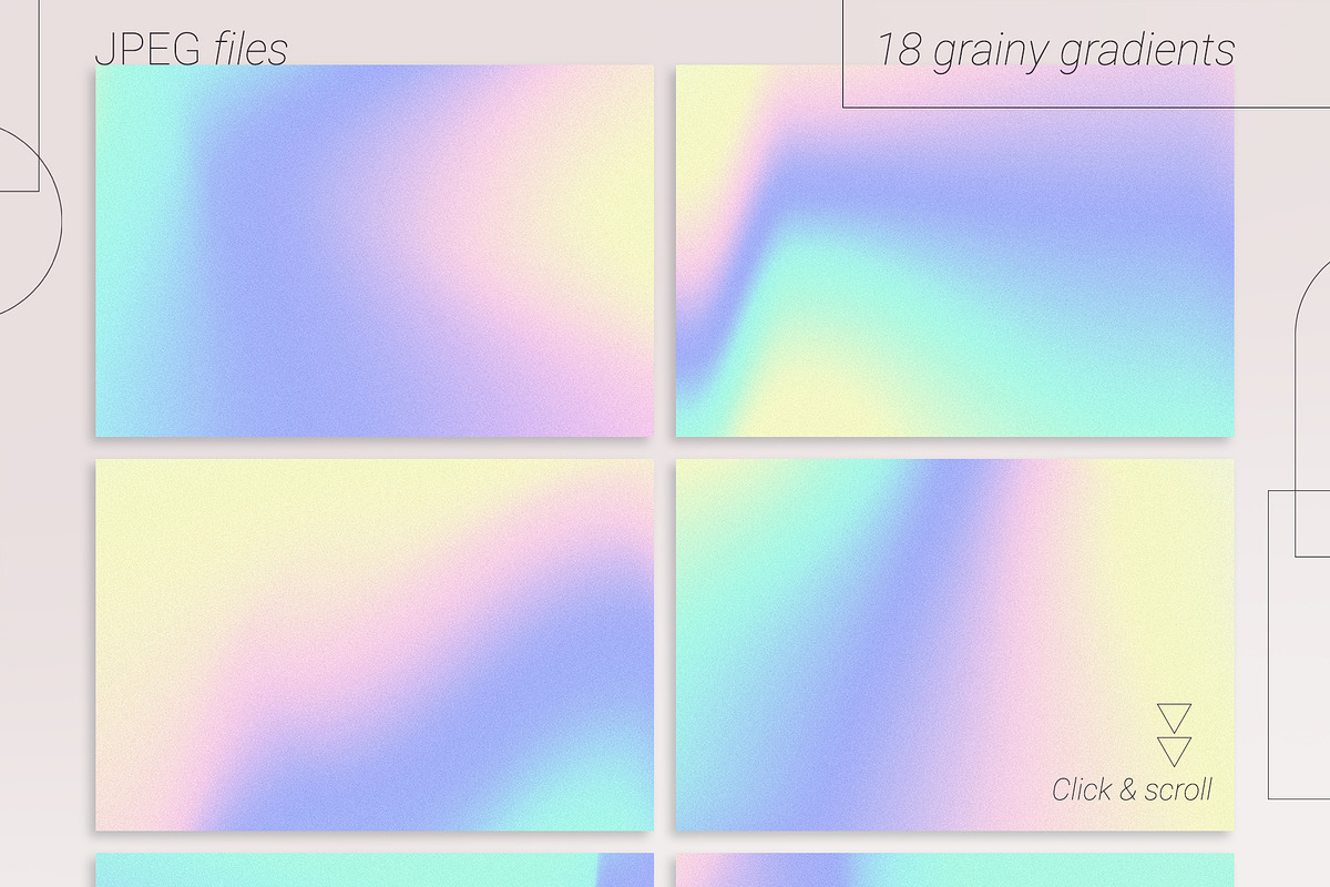 Rainbow Gradient Texture Backgrounds