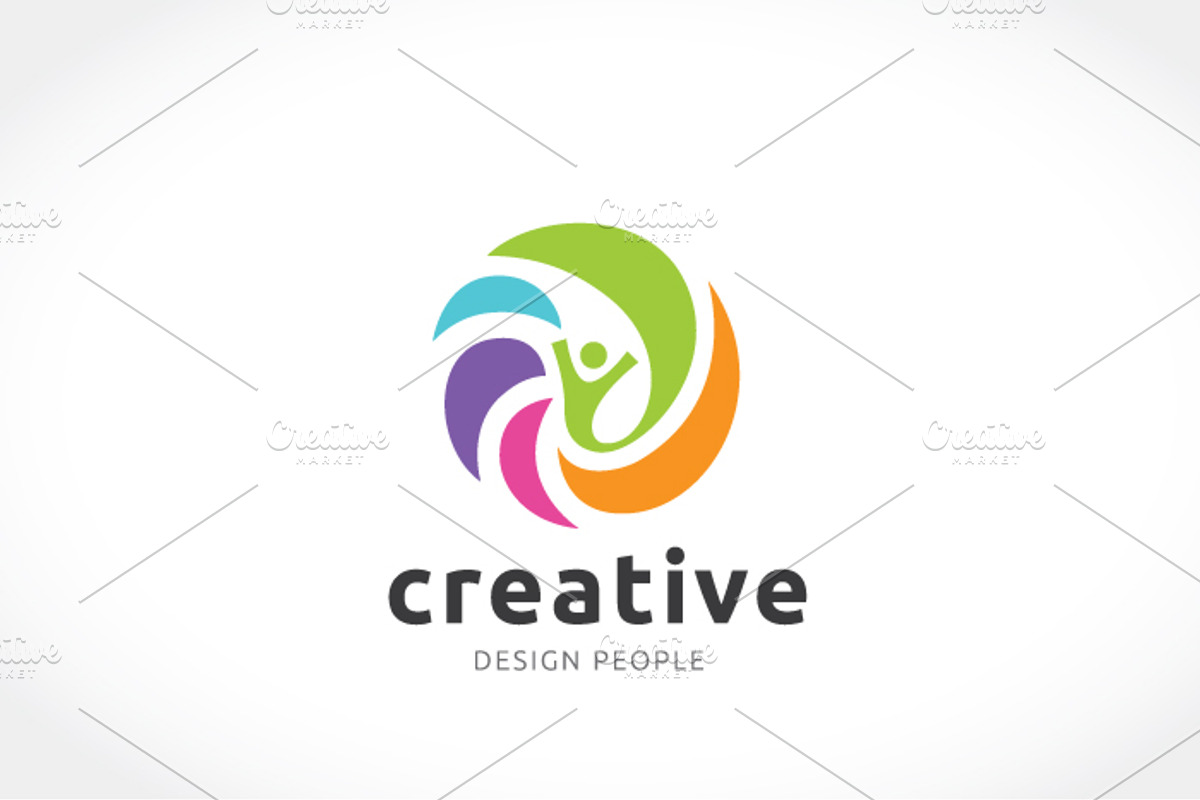 Creative People Logo, a Branding & Logo Template by Vectorwins Premium Shop