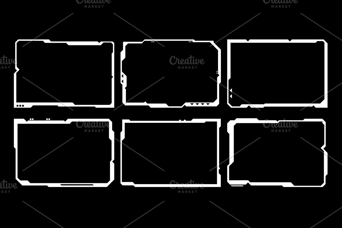 CyberPunk UI Set 2, a Technology Illustration by Olga Ryzychenko