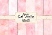 Blush Pink Watercolor Textures, a Texture Graphic by Digital Curio