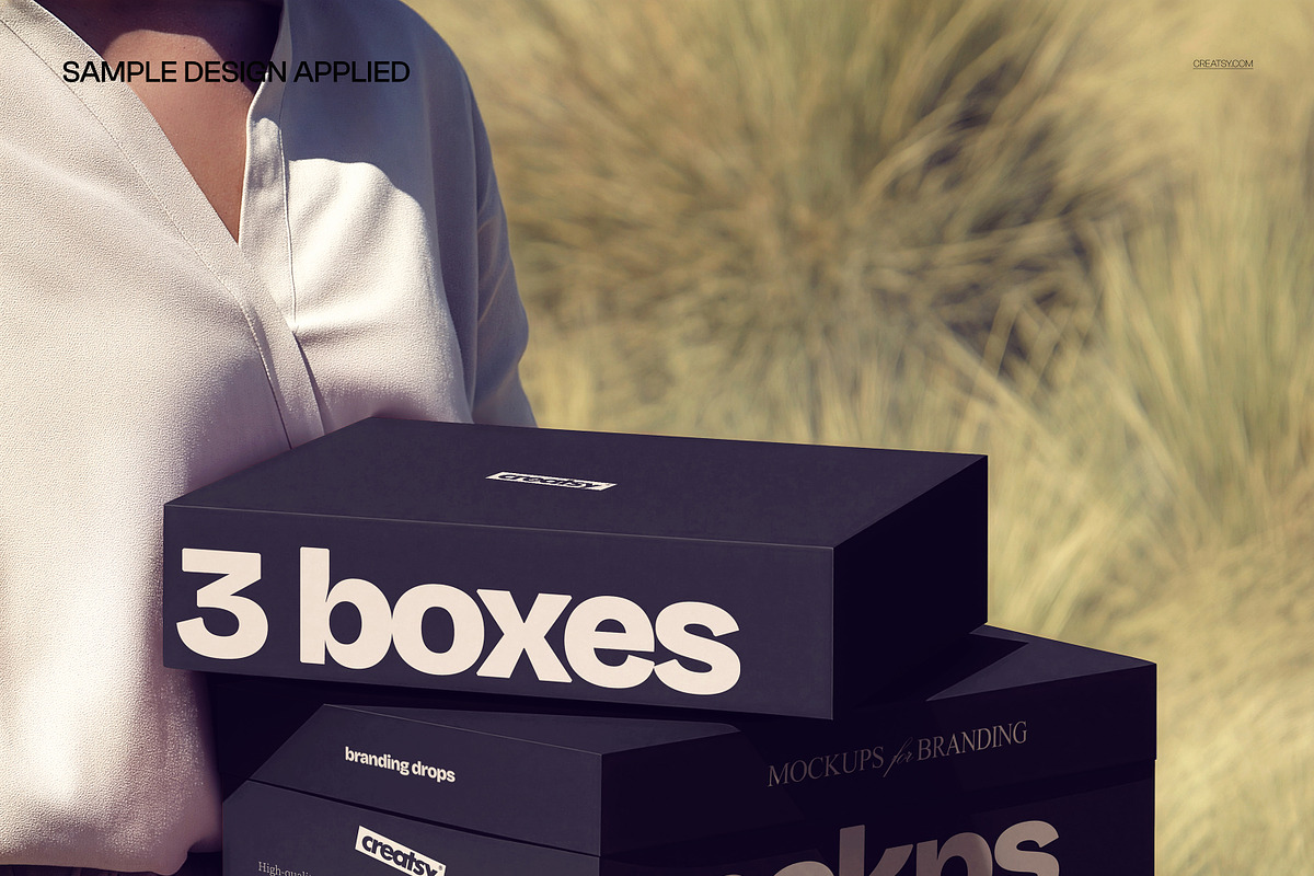 Box Packaging Outdoor Mockup, a Packaging Mockup by creatsy5