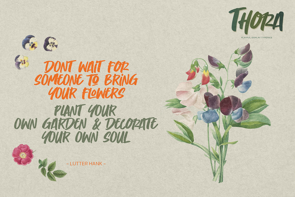 Thora – Playful Display Typeface