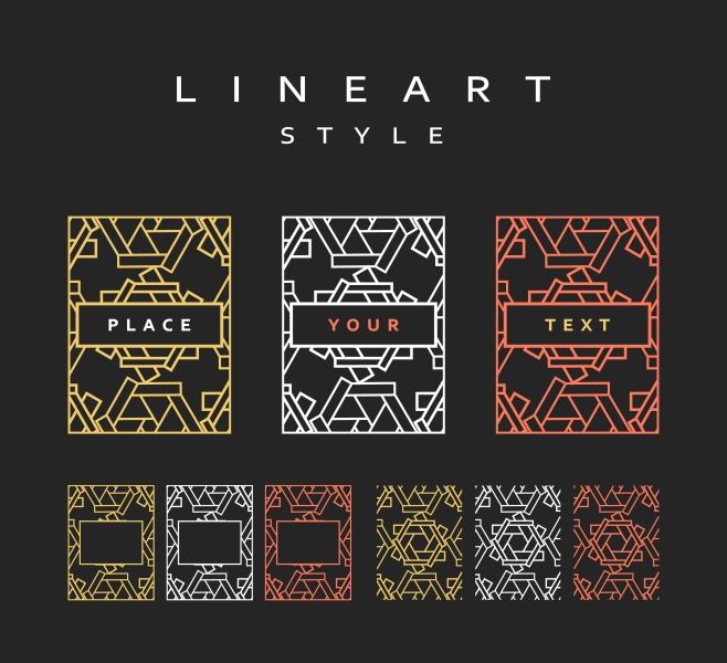 Frame for the design. Line art, a Packaging Mockup by Vectorist