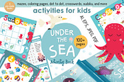 Under the Sea Activity Book for Kids, an Education Illustration by ...
