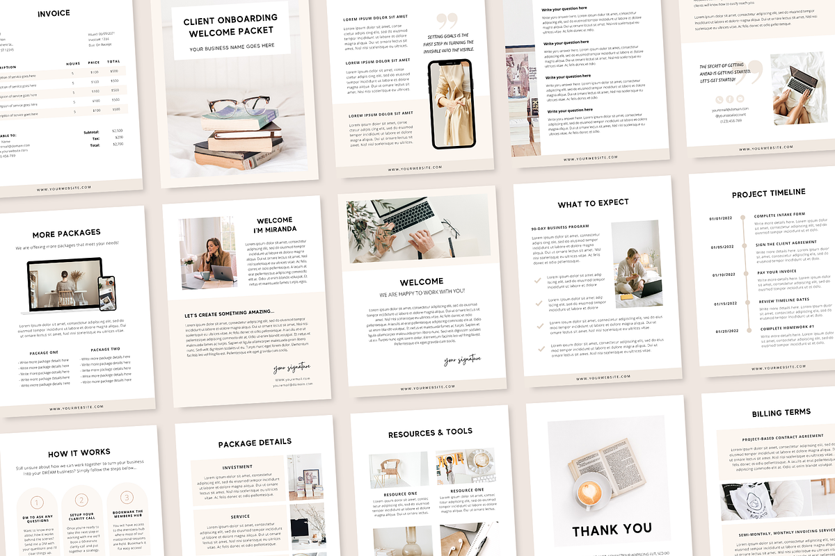 Client Welcome Book Template, a Magazine Template by ShopRShop