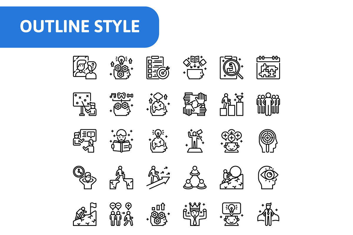 30 Self Improvement Icons