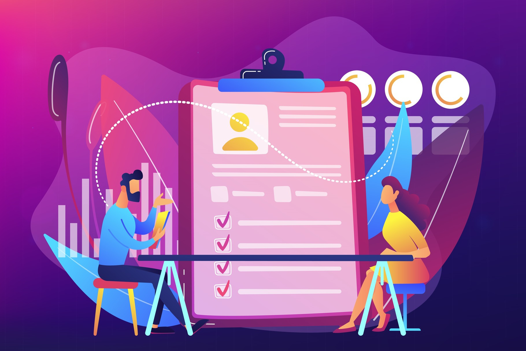 Employee assessment concept vector, an Illustration by Visual Generation