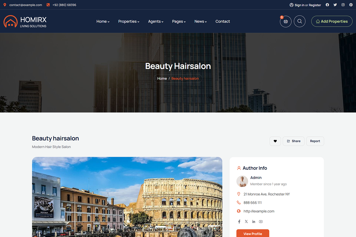 Real Estate WordPress Theme