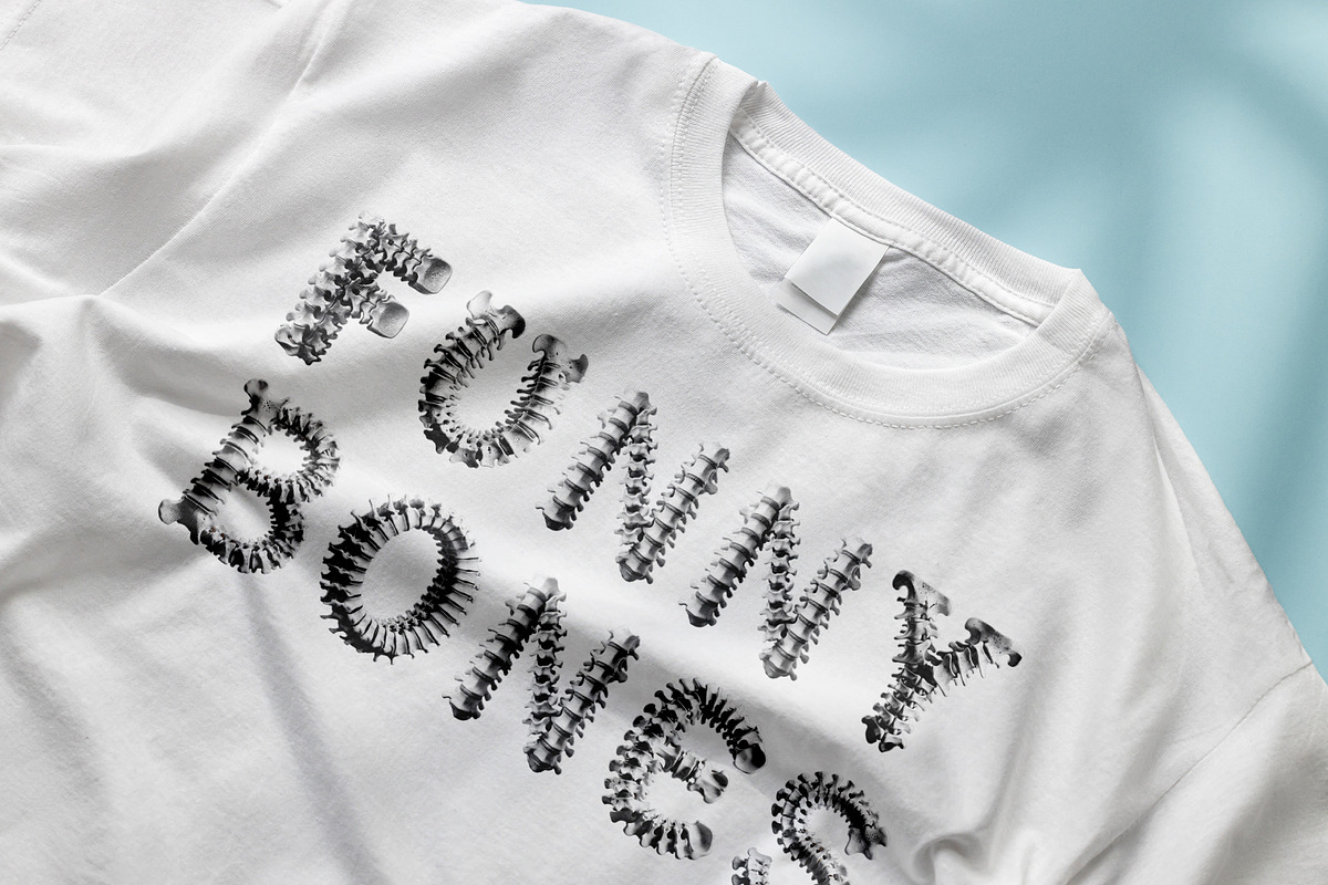 Bones 3D Font, a Font by Loudoun Design Co.