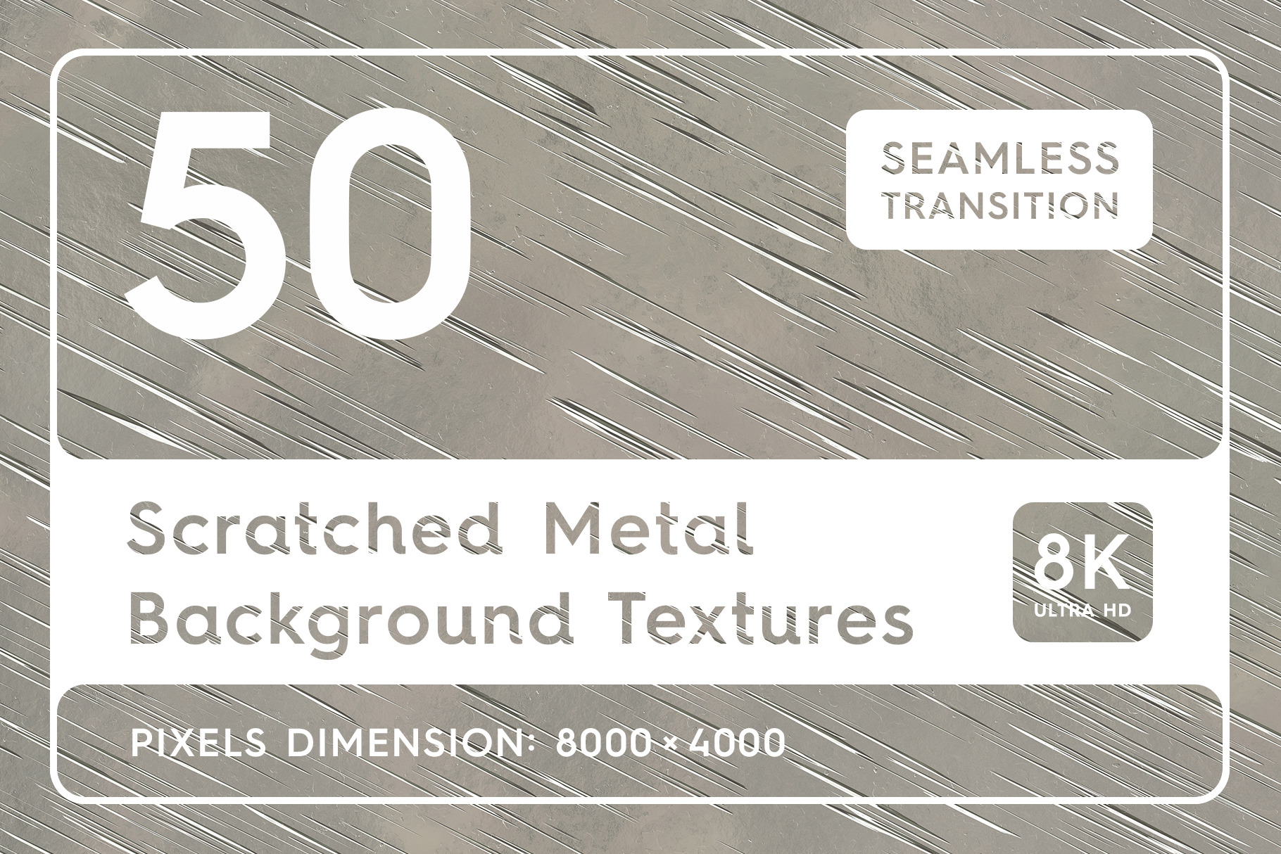 50 Scratched Metal Textures, a Texture Graphic by Textures & Backgrounds