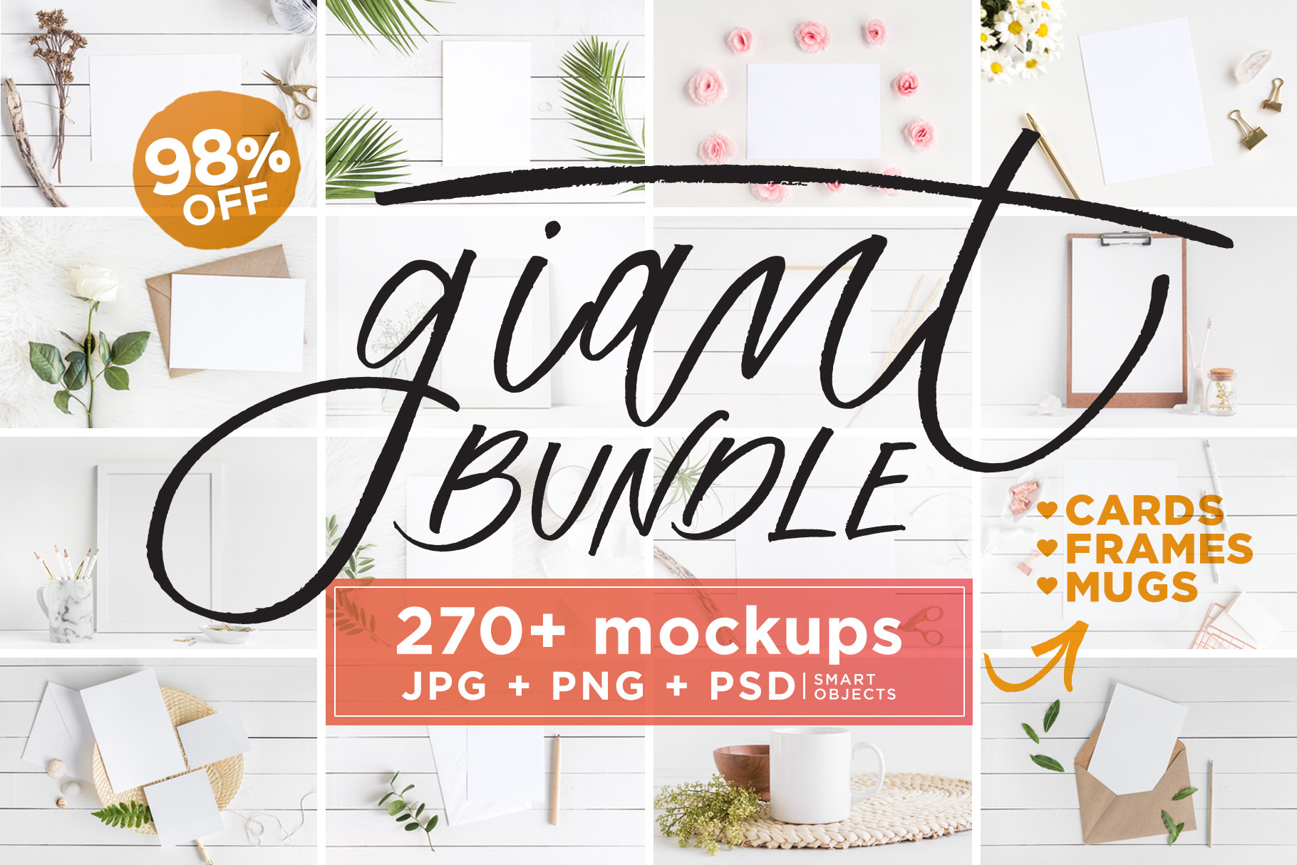 Mockups Giant Bundle - JPG/PNG/PSD, a Product Mockup by Salt Color Studio