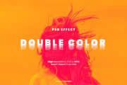 Double Color Photo Effect Psd