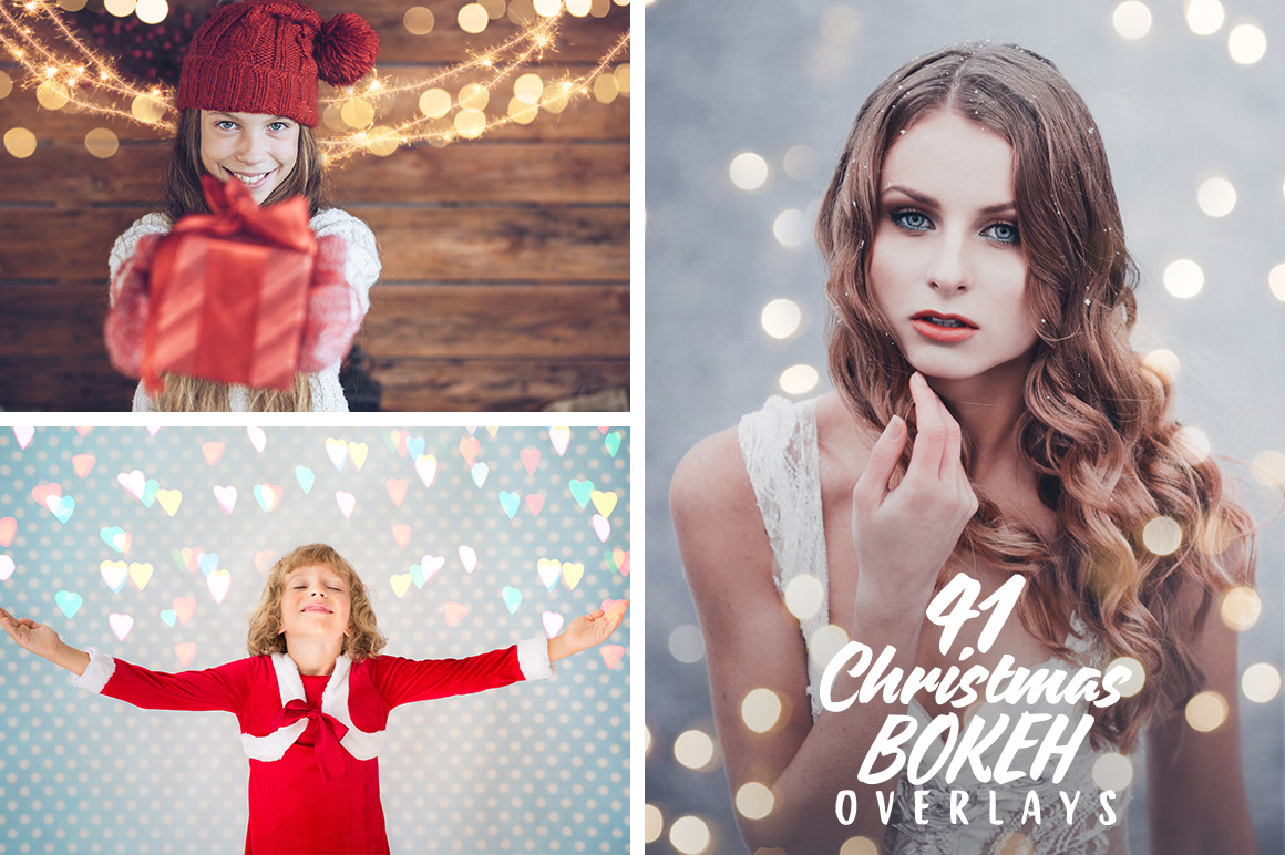 41 Christmas Creative Overlays, a Layer Style Add-On by CreativePresets.com