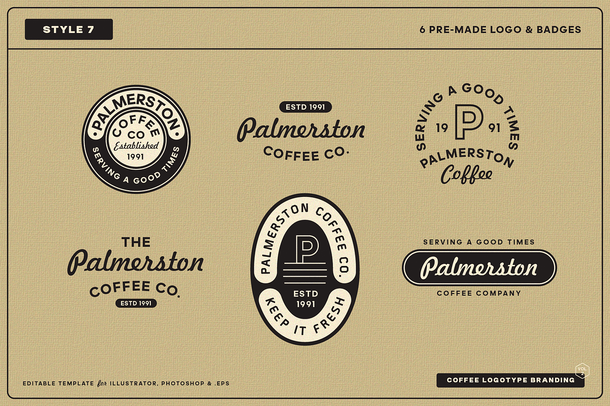 Logotype Coffee Branding Kit, a Branding & Logo Template by Refolve Design
