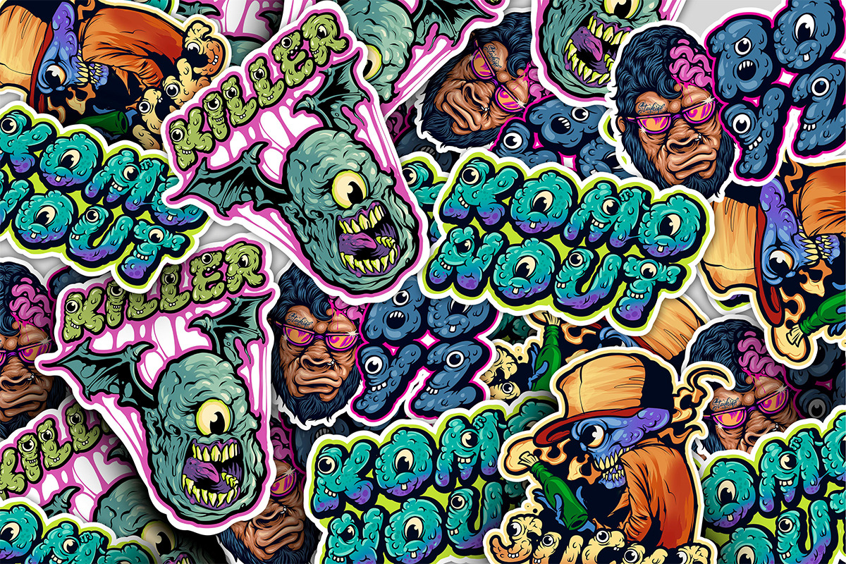 Komo Nout Cartoon, a Font by typeline studio