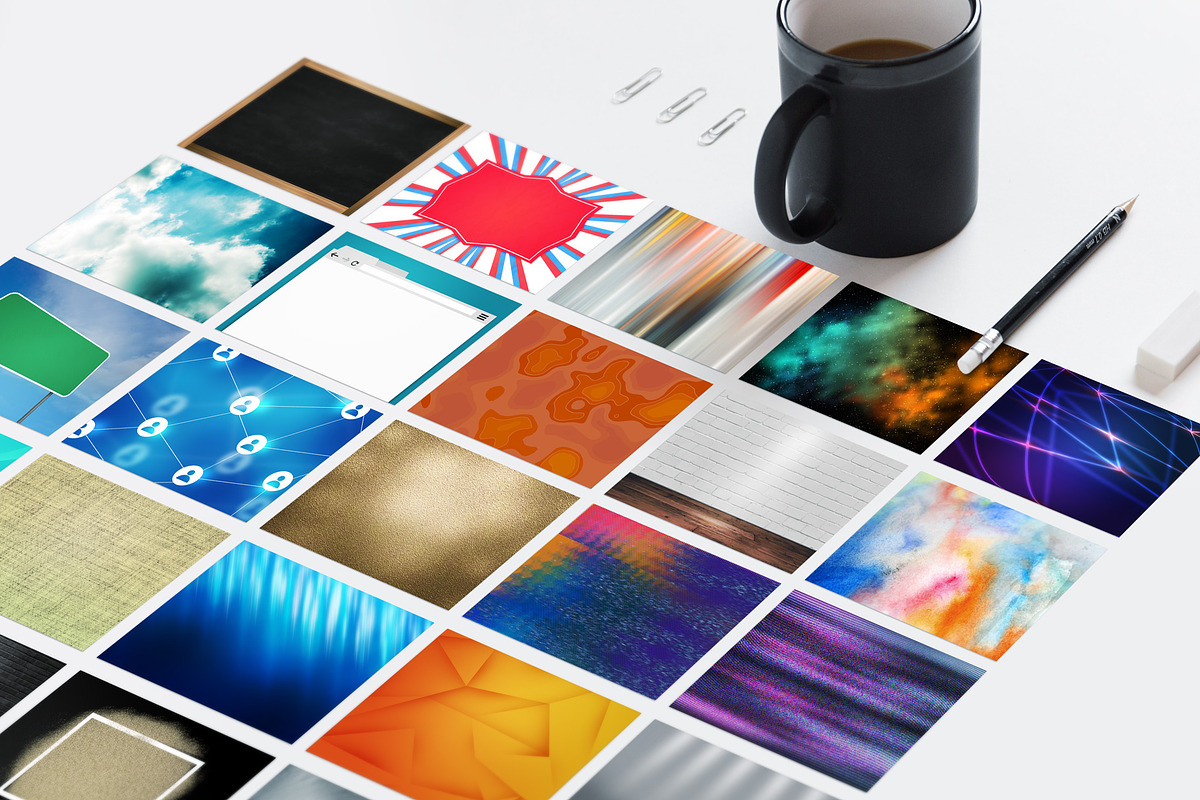 1000 Backgrounds Big Bundle, a Texture Graphic by Krukowski Graphics