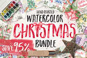 Watercolor Christmas Bundle Extended | Illustrations ~ Creative Market