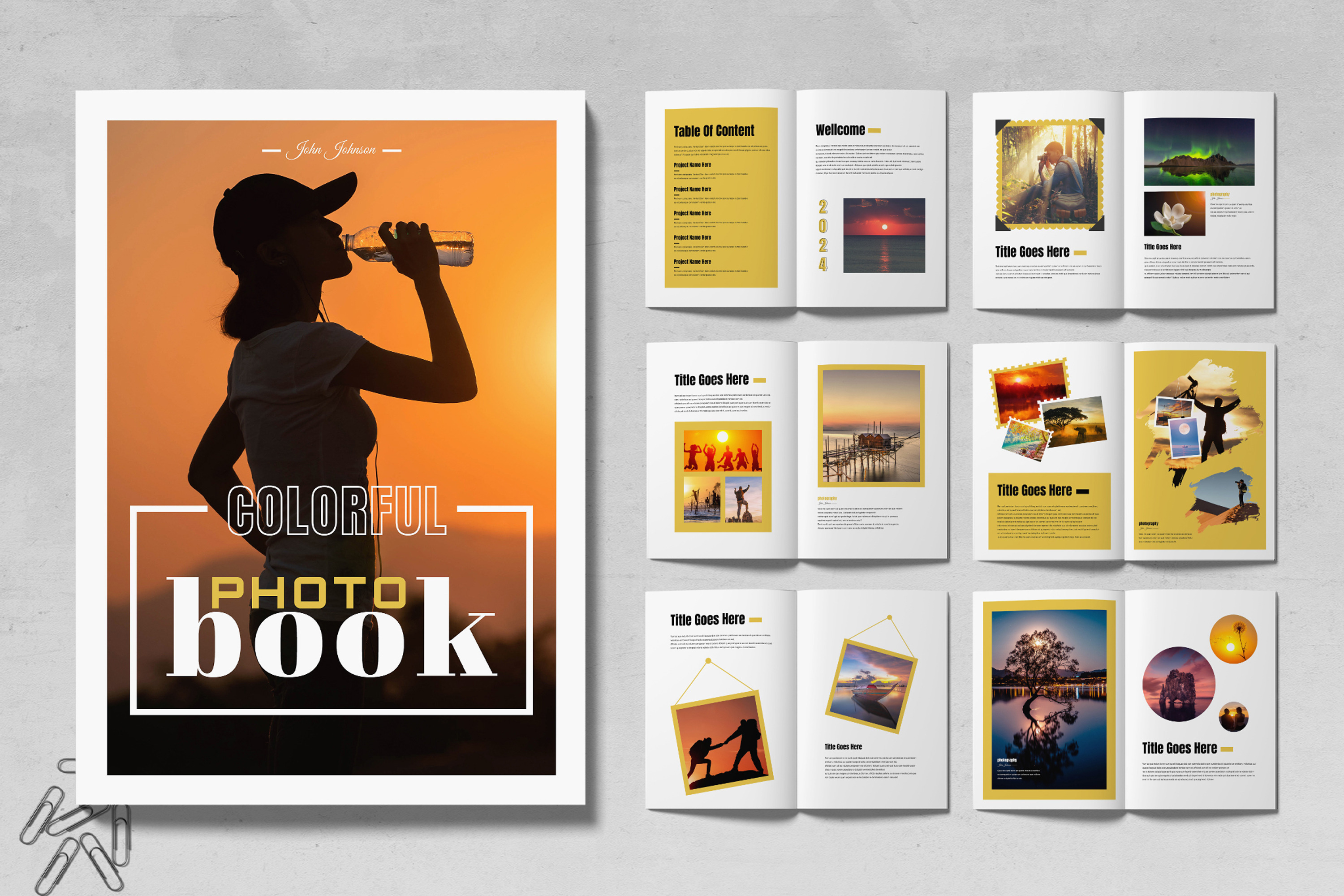 Colorful Photobook Template | Creative Market