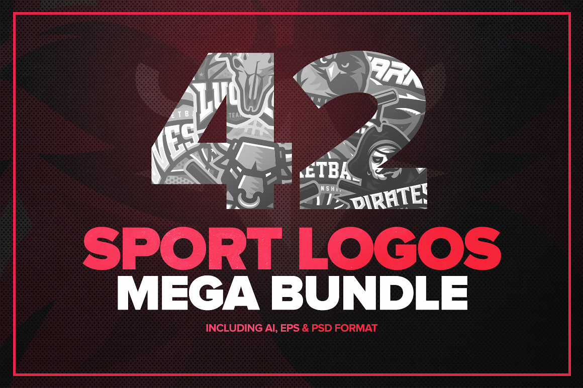 42 Sport logos MEGA BUNDLE, a Branding & Logo Template by zerographics.ru