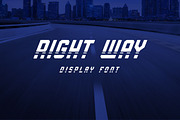 Right Way - Decorative Display Font | Fonts ~ Creative Market