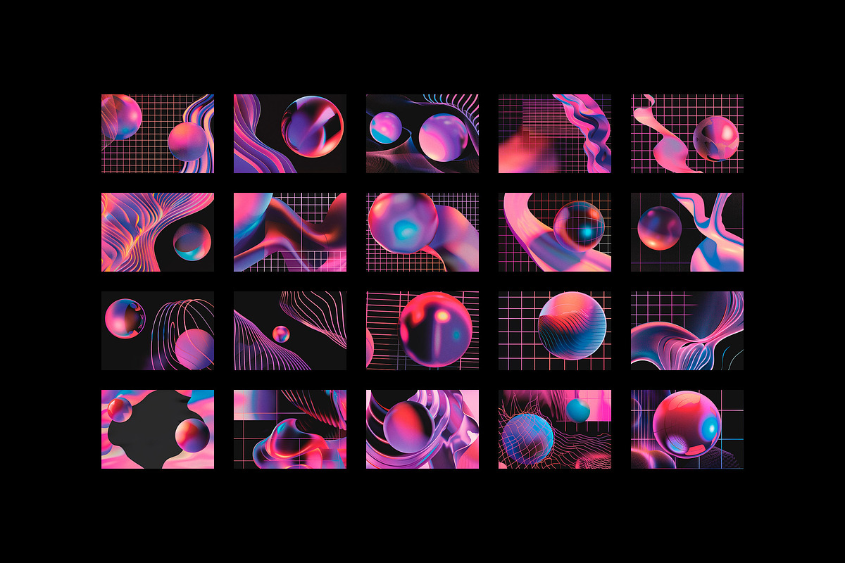 Vaporwave Collage Kit, an Object Graphic by pixelbuddha.net