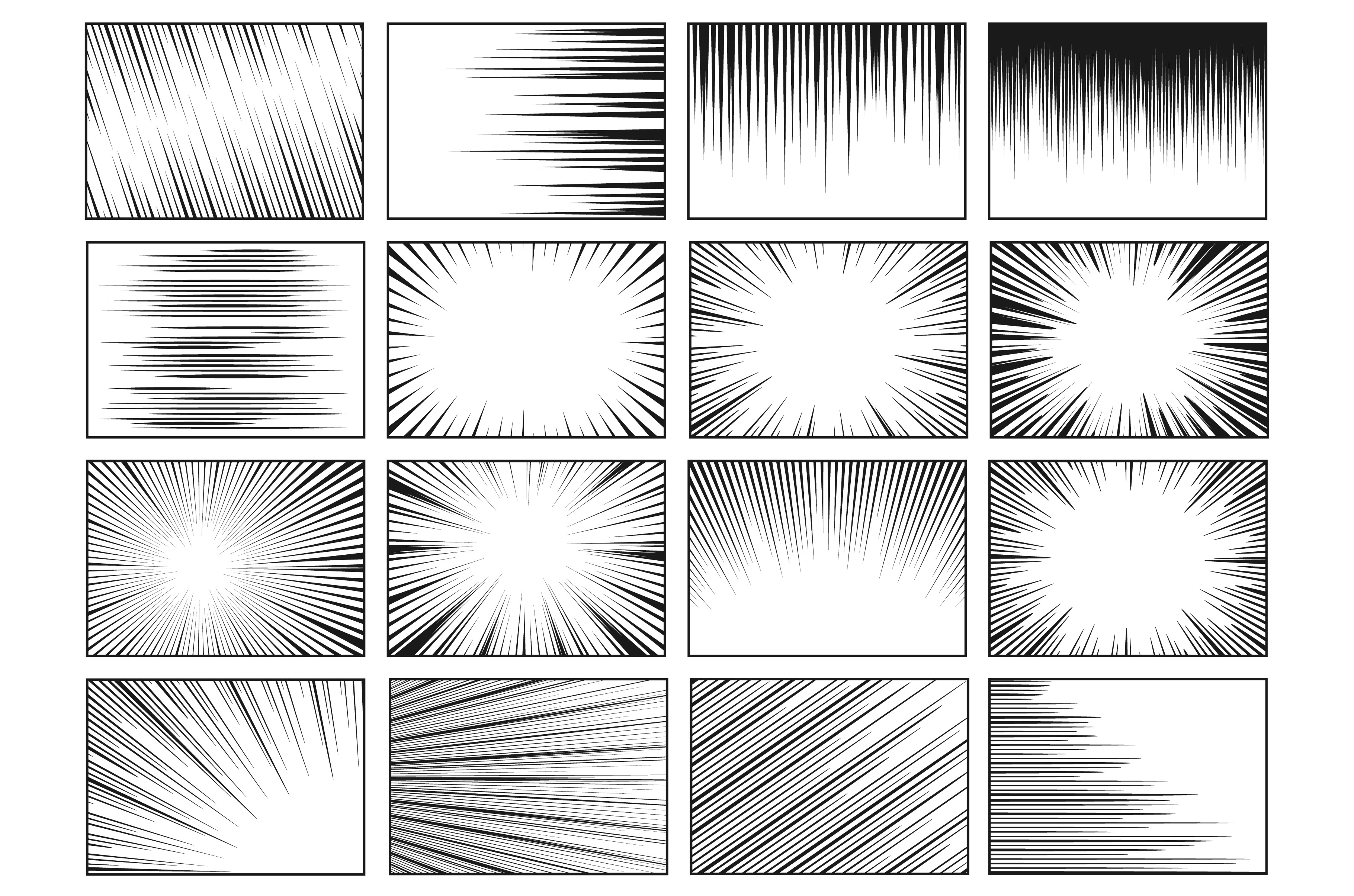 Speed lines backgrounds. Fast speed, an Illustration by Frogella
