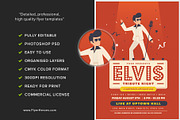 Elvis Night Flyer Template, a Flyer Template by FlyerHeroes
