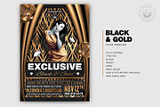Black and Gold Flyer Template V19, a Flyer Template by ThatsDesign Art
