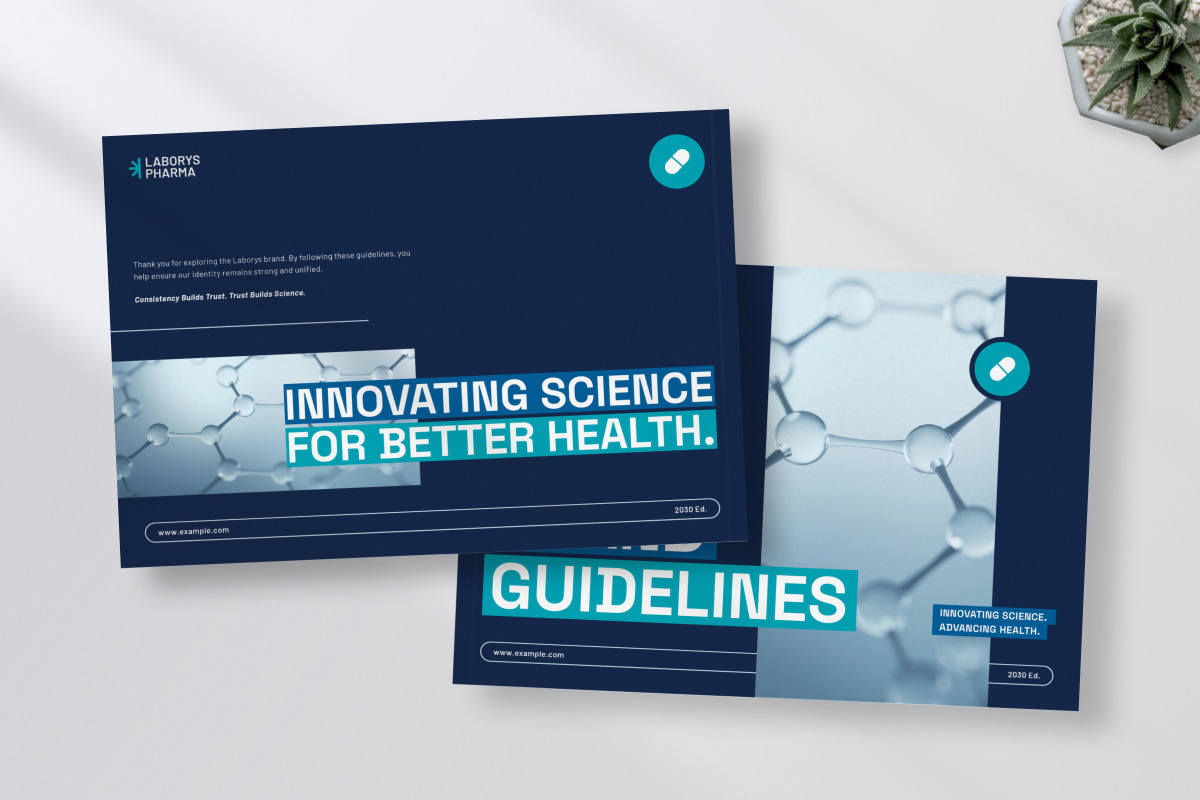 Scientific Pharmaceutical Guideline, a Branding & Logo Template by twinstd