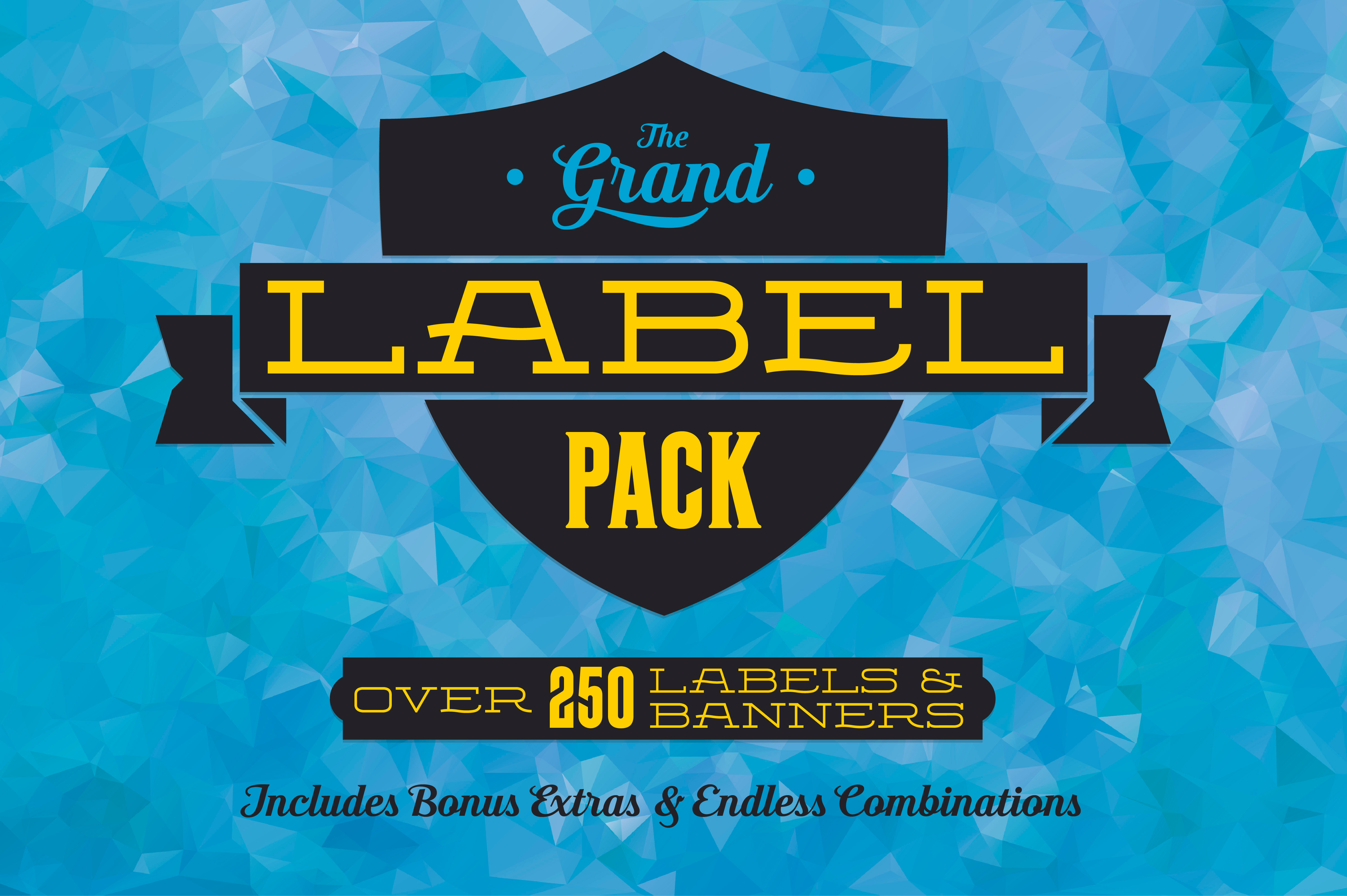 Grand Label Pack + Bonus Badges, an Object Graphic by Doxie Design