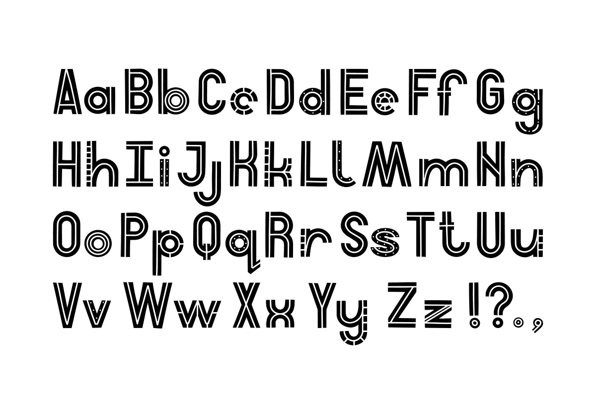 FIESTA font, a Symbol Font by LitPrint