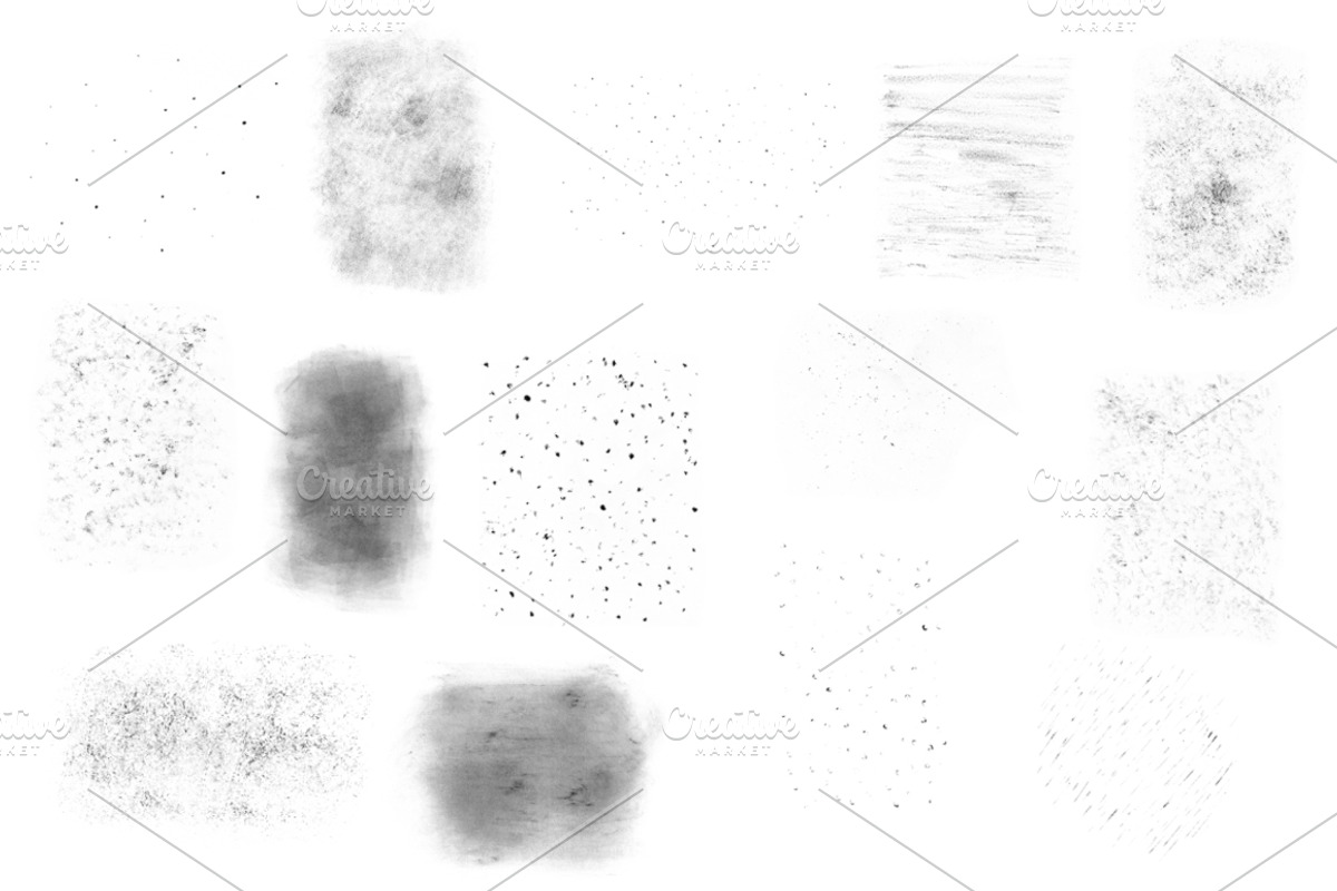 Subtle texture Photoshop brushes, a Brush Add-On by Little Bean