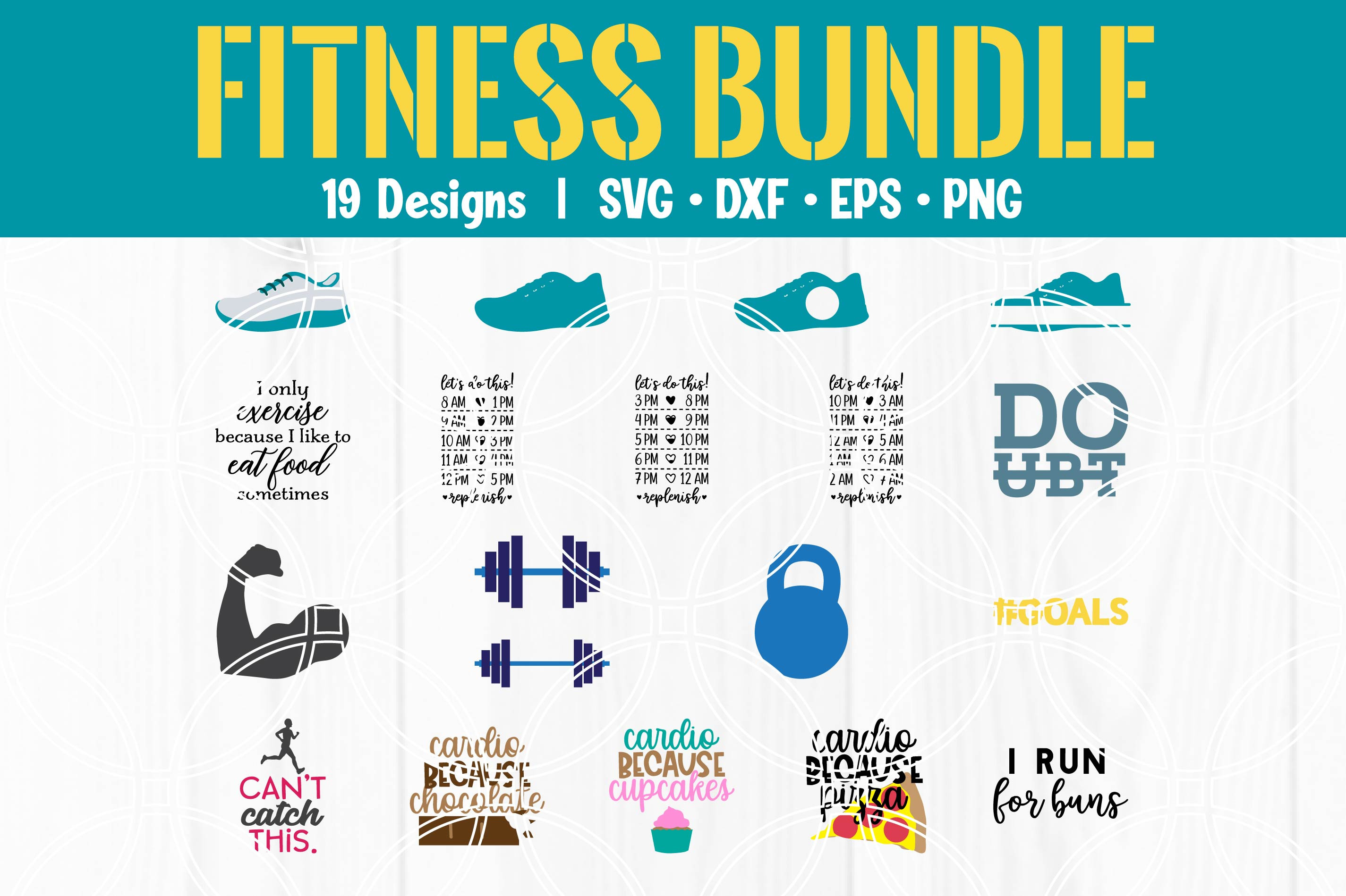 Fitness SVG Bundle | Illustrations ~ Creative Market