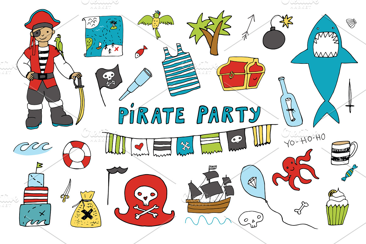 Pirate Party, an Object Illustration by GooseFrol