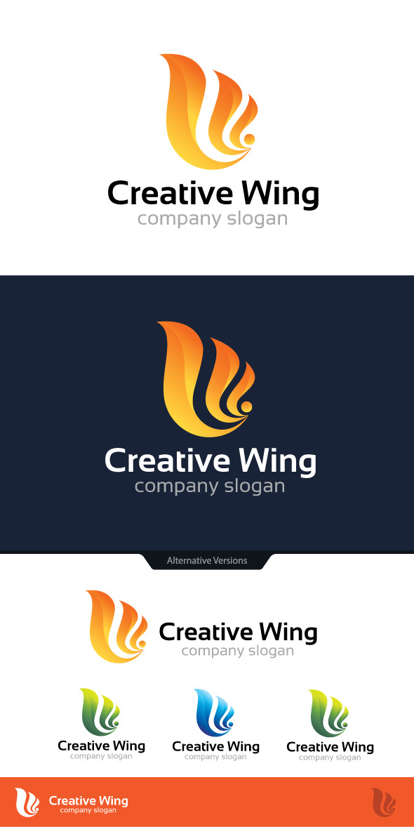 Creative Wing, a Branding & Logo Template by Vectorwins Premium Shop