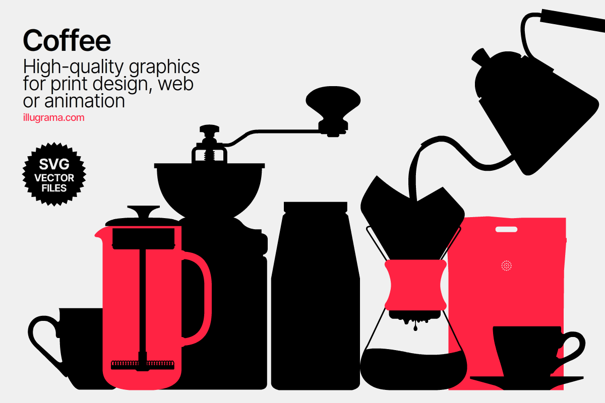 Coffee - Modern Graphics, a Food Illustration by illugrama | Creative ...