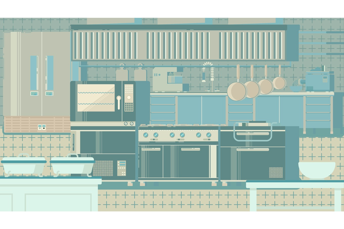 Kitchen flat illustration, an Object Graphic by YashkovskiyMD