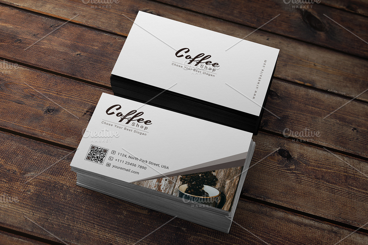 Coffee Shop Business Card, a Business Card Template by graphicsunday