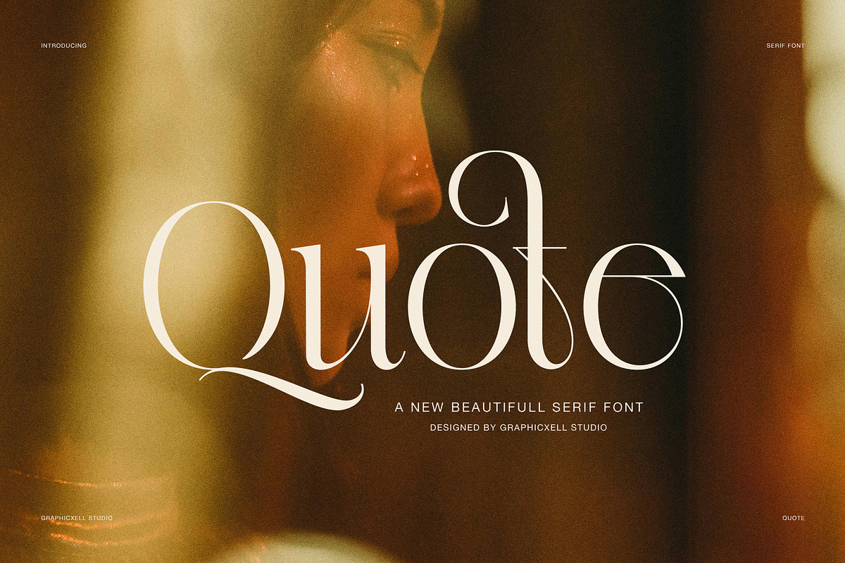 Quote Elegant Serif Font By Graphicxell