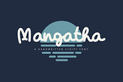 Mangatha - Handwritten Font, a Font by Krakenbox Studio