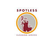 Spotless Cleaning Service Logo, a Branding & Logo Template by patrimonio