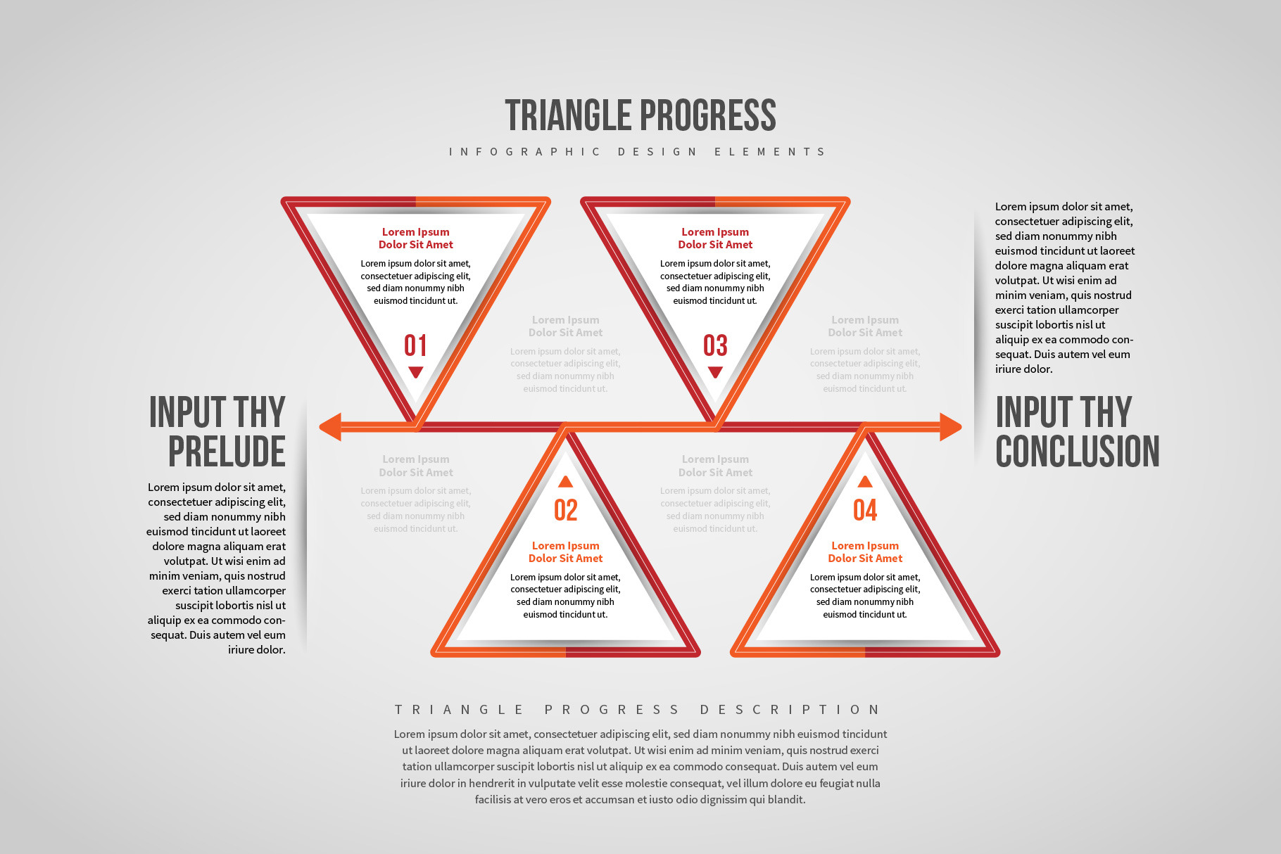Triangle Progress Infographic, a Templates & Theme by h.utomo