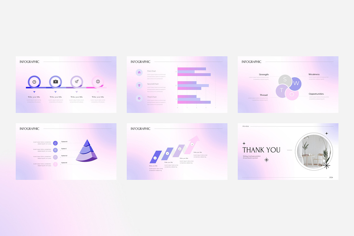Gradient Pitch Deck PPT Template, a Presentation Template by Eklip Studio