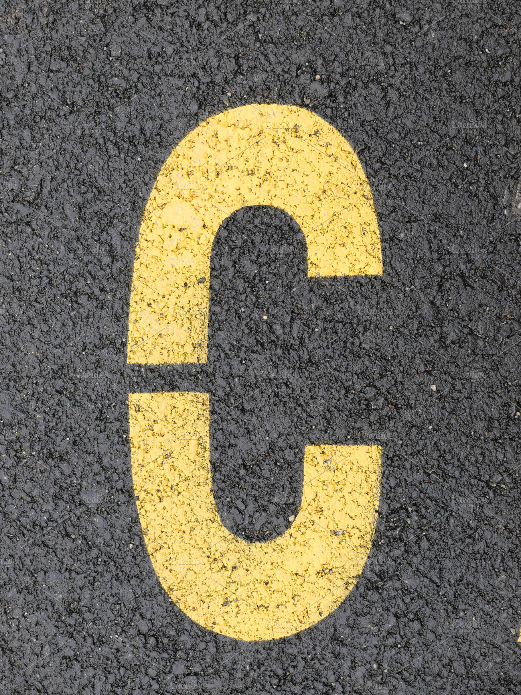 stencil letter C sign, a Photo by WorldOfPhotos