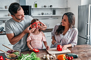 Family in kitchen, a Person Photo by ORION Production