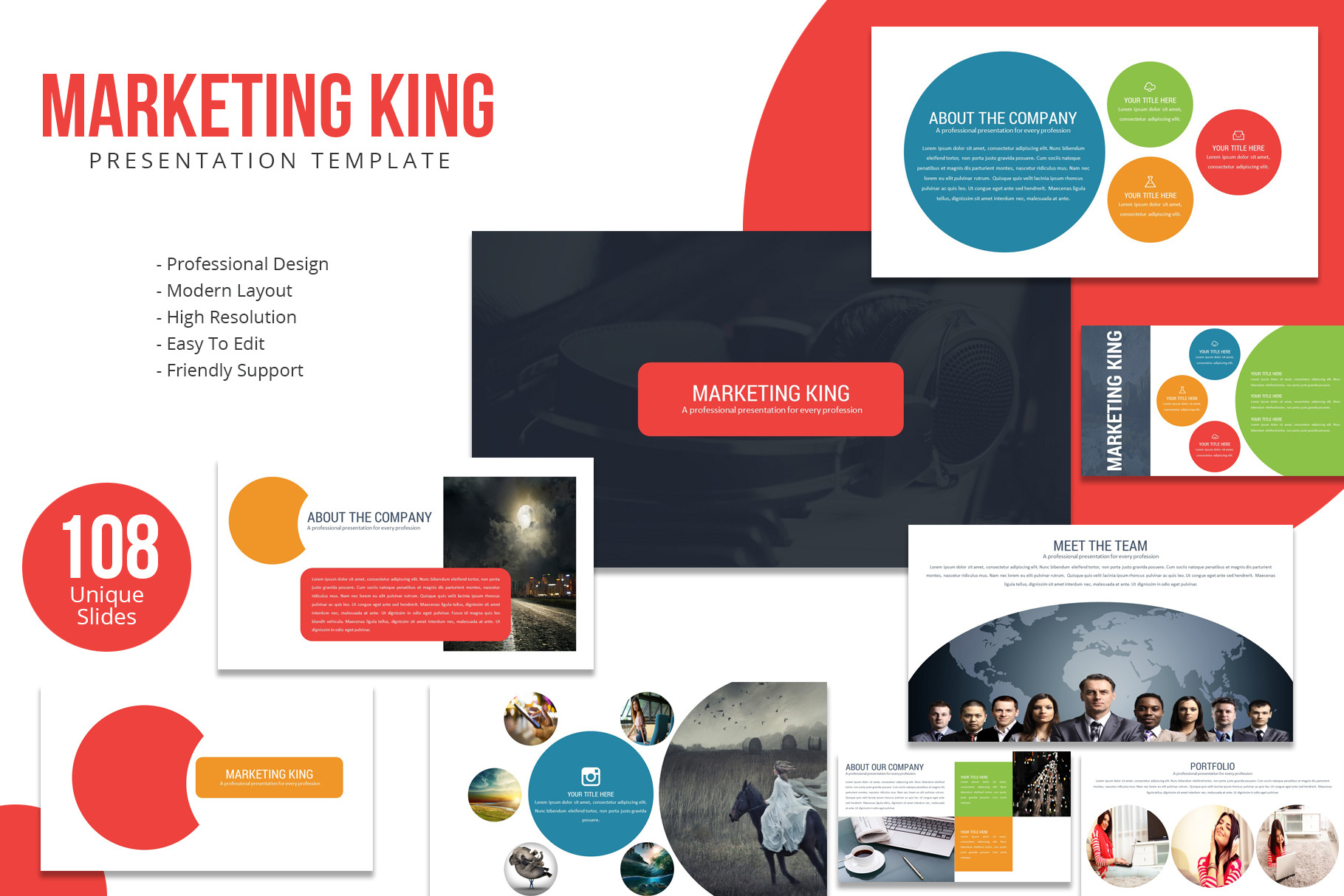 Marketing King Powerpoint Template, a Presentation Template by Creative ...