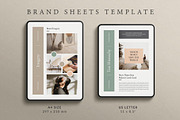 Brand Sheets Template CANVA, a Magazine Template by TemplatesForest