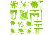 Green slime. Goo blob splashes | Textures ~ Creative Market