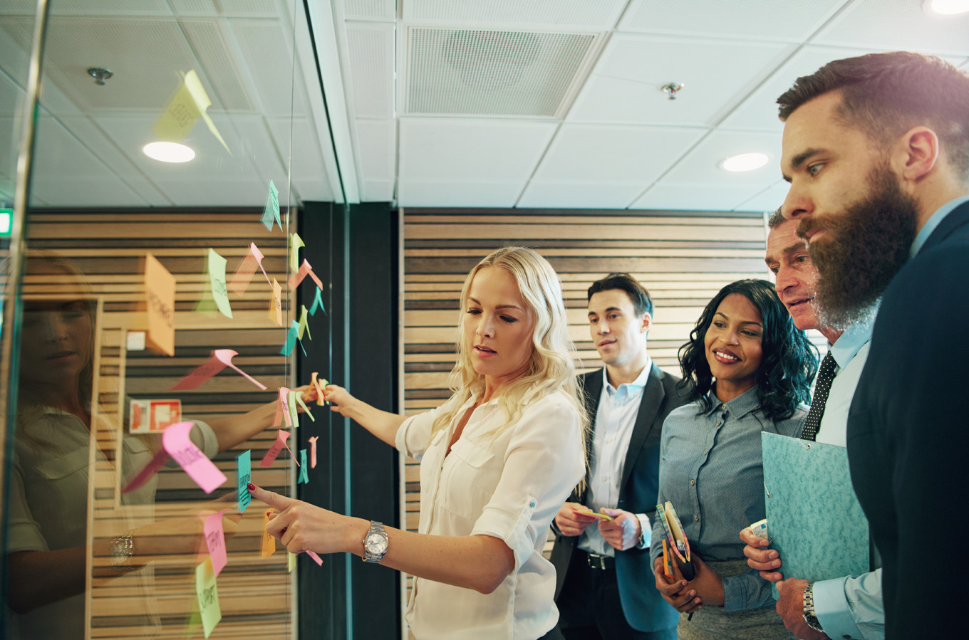 Office team planning strategy during the meeting featuring team, office ...