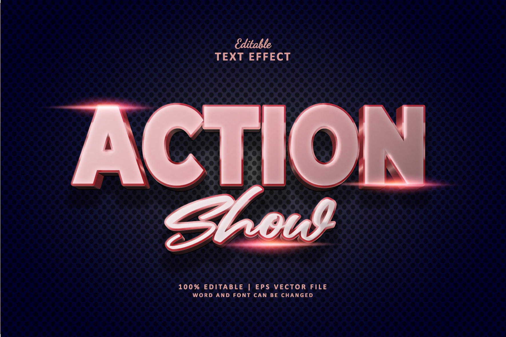 Text Effect Action Show Cinematic, a Layer Style Add-On by Navy Graphic